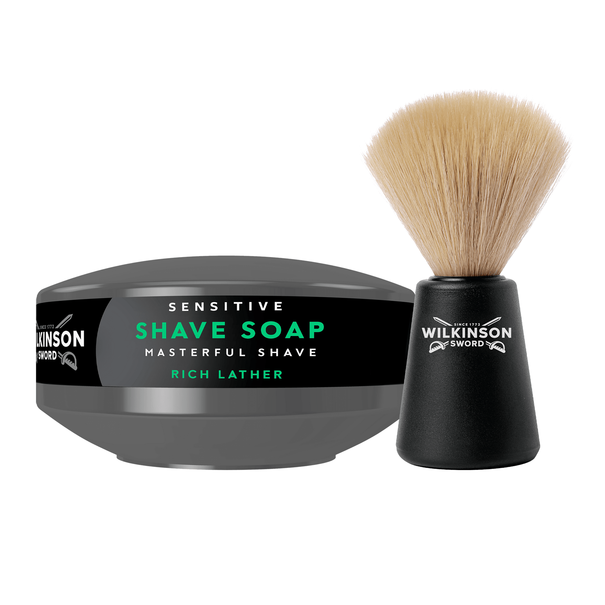 Wilkinson Sword Shave Brush & Soap Set – Classic Wet Shaving Kit