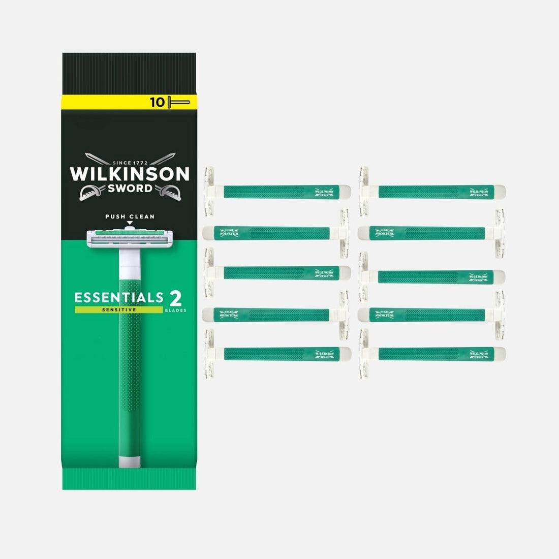 Essentials 2 Sensitive Disposable Razor - 10 pack – Wilkinson Sword