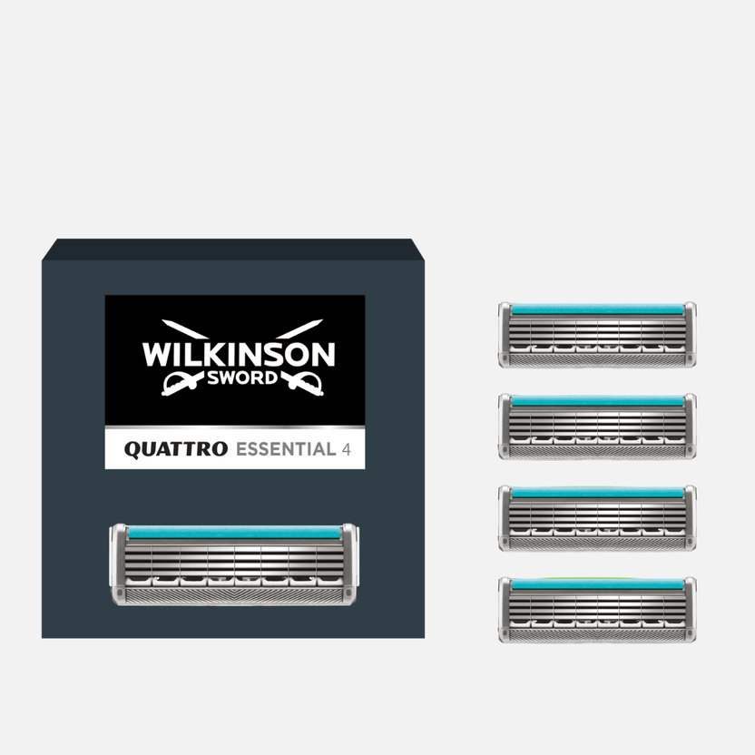 Wilkinson Sword Quattro | 4-Blade Razors for a Closer, Smoother Shave