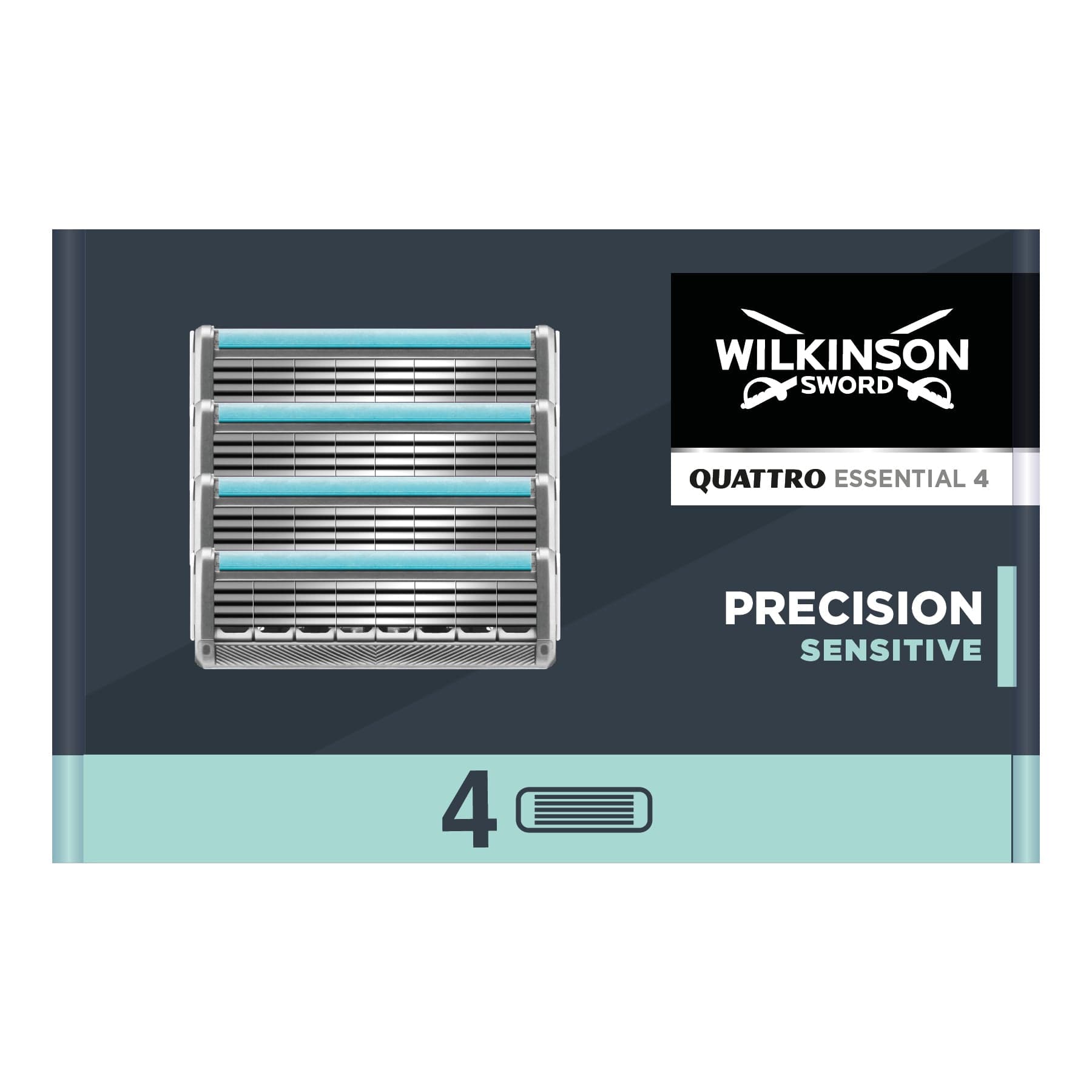 Quattro Essentials 4 Razor Blades – Wilkinson Sword